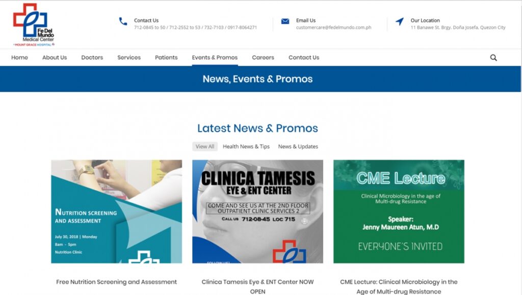 Fe Del Mundo Medical Center - Helpdesk Online Solutions - IT Solutions ...